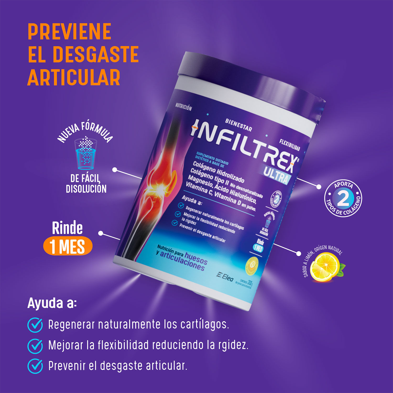 Infiltrex Ultra huesos y articulaciones 300 gr - Farmaonline