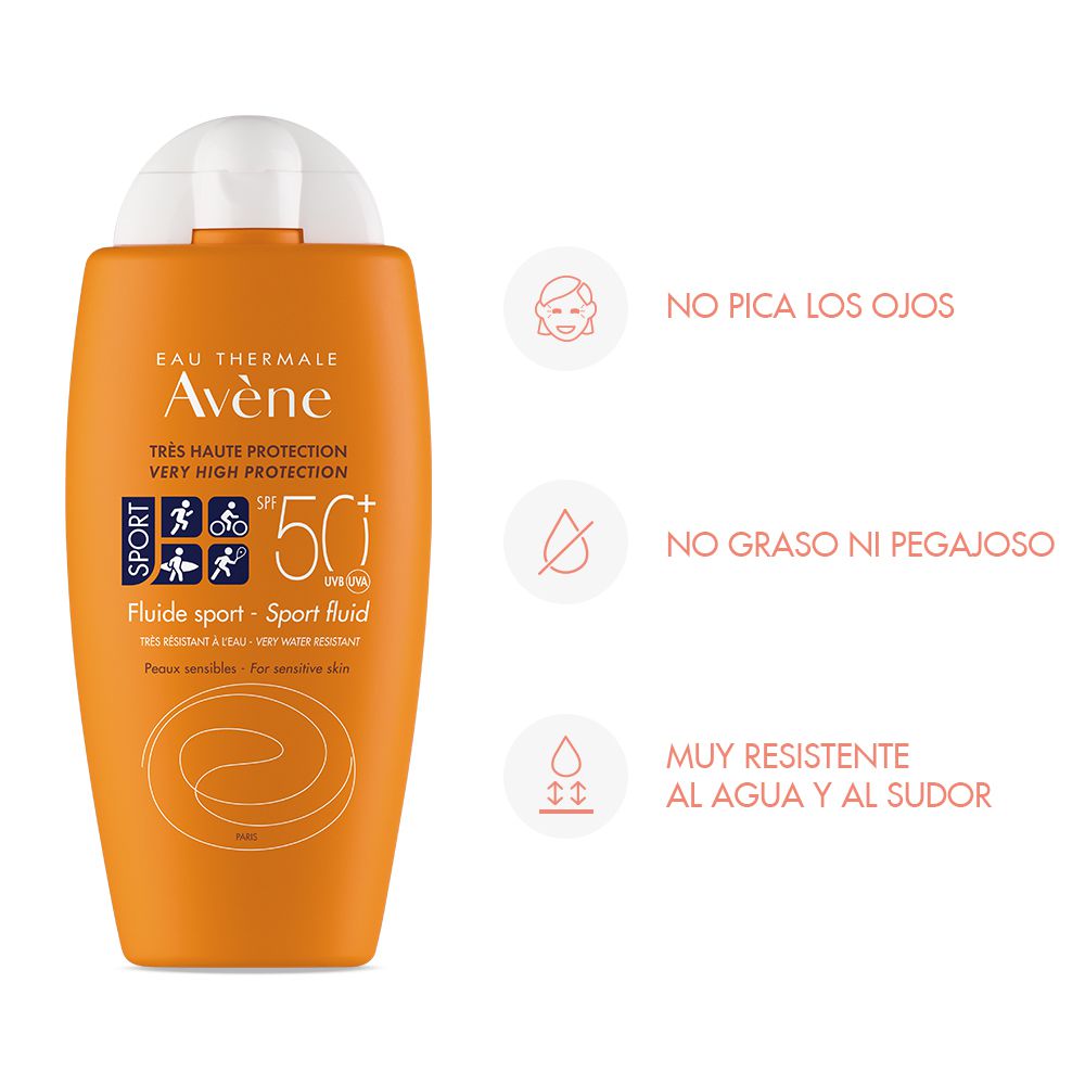 Protector solar fluido sport spf 50+ 100ml - Farmaonline